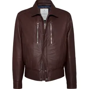 Brunello Cucinelli Leather Jackets For Men