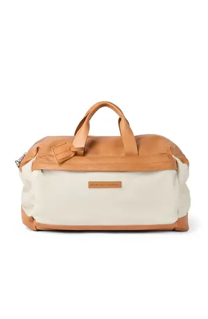 Brunello Cucinelli Grained Calfskin Active Bag - Ivory