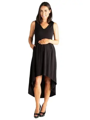24seven Comfort Apparel Round Neck Cocktail Dresses