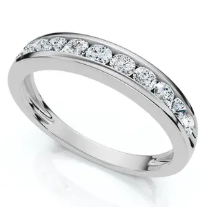 BLISS DIAMOND 1/2ct Diamond Wedding Band 14k Gold Or - Platinum