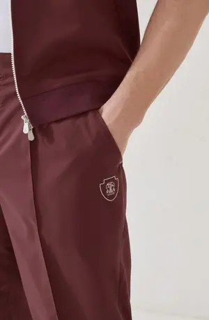 Brunello Cucinelli Nylon Trousers - Amaranth