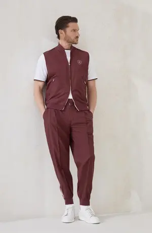 Brunello Cucinelli Nylon Trousers - Amaranth