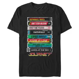 JOURNEY Tape Deck Stack Graphic T-shirt