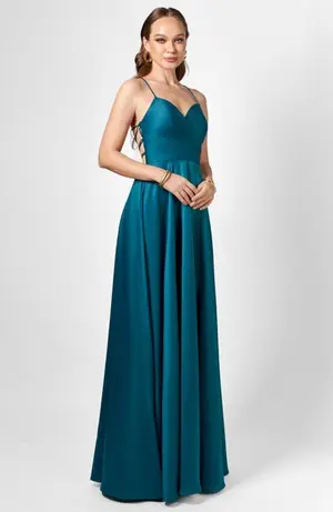BARIANO Hanna Open Back A-line Gown