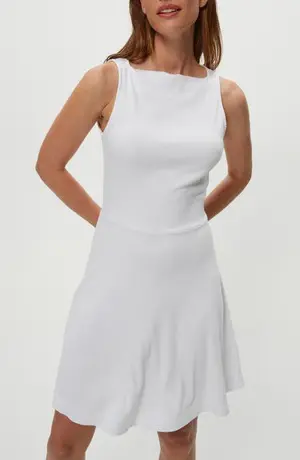 Michael Stars Andy Skater Mini Dress - White