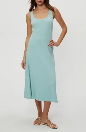 Michael Stars Celine Rib Midi Dress - Serene
