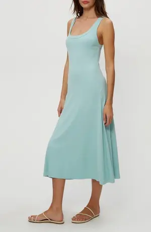 Michael Stars Celine Rib Midi Dress