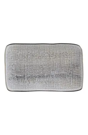 PORTO BRASIL Rectangular Platter Juta Medium Set Of 4 - Dust