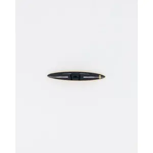 Alexandre De Paris Acetate Panama Barrette - Black
