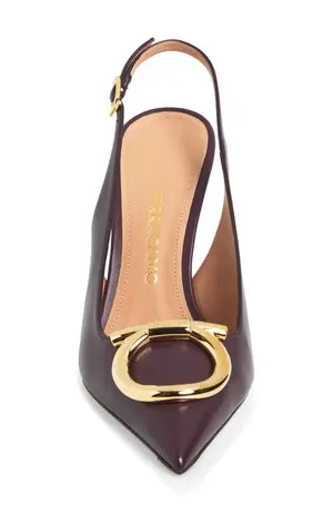 FERRAGAMO Sara Pointed Toe Slingback Pump