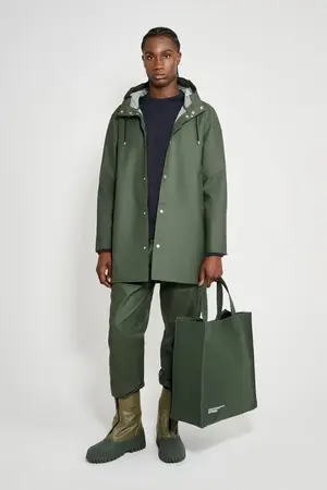 Stutterheim Stockholm Lightweight Raincoat - Green