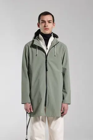 Stutterheim Stockholm Lightweight Zip Raincoat - Comet