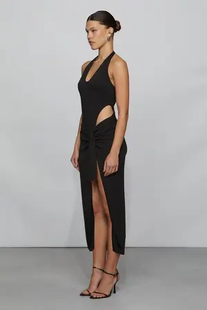 ET OCHS Kai Halter Midi Dress