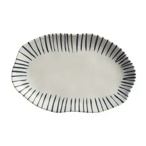 PORTO BRASIL Shallow Bio Oval Platter Medium Set Of 4 Elemento