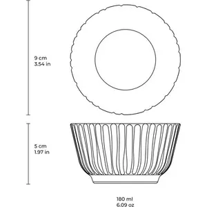 PORTO BRASIL Linhas Ramekin Set Of 6 Litchi