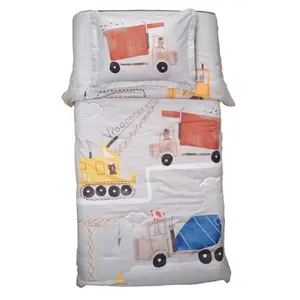 BEDTIME ORIGINALS Construction Zone Quilt & Pillow Sham Set - Gray