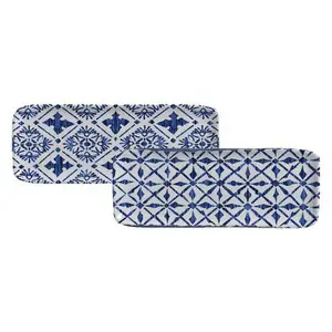 PORTO BRASIL Rectangular Platter Small Set Of 4 - Maya
