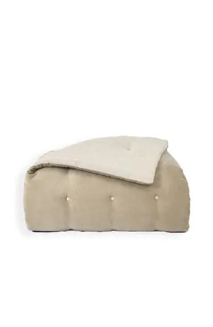 CHRISTY Jaipur Luxury Cotton Velvet Quilted Throw - Hazelnut