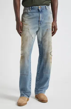 Golden Goose Light Wash Jeans For Men