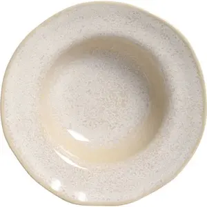 PORTO BRASIL Dessert/deep Rim Plate Set Of 4 - Latte