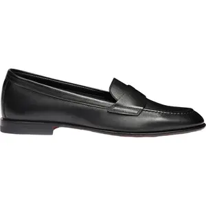 Santoni Leather Penny Loafer - Black