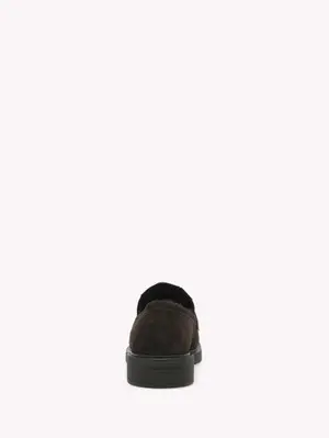 GIANVITO ROSSI Harris Penny Loafer - Brown Suede