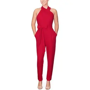 Rachel Rachel Roy Harland Crossover Halter Jumpsuit - Racing Red