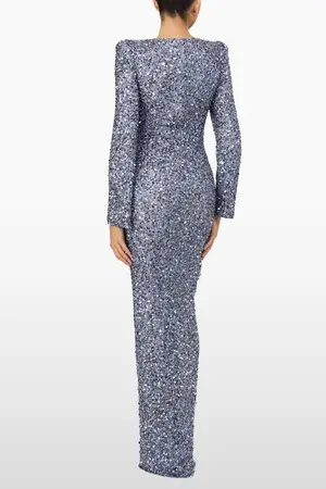 Jenny Packham Marie Maxi Gown - Basalt Grey