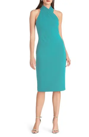 Rachel Rachel Roy Harland Crossover Halter Midi Dress - Evergreen