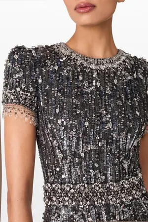 Jenny Packham Roxy Gown - Shadow Grey