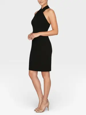 Rachel Rachel Roy Harland Crossover Halter Mini Dress