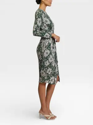 Rachel Rachel Roy Printed Sylvia Wrap Midi Dress - Spruce Bloom