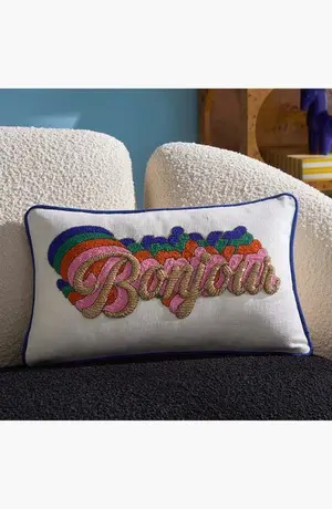 Jonathan Adler Bonjour Beaded Pillow