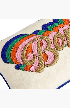 Jonathan Adler Bonjour Beaded Pillow