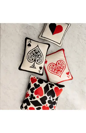 Jonathan Adler Hearts Needlepoint Pillow