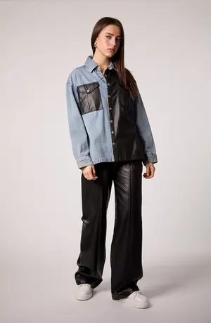 Blue Revival Collared Jackets For Women