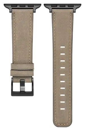 POSH TECH Distressed Leather Apple Watch® Band - Brown