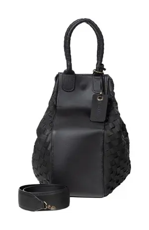 DEUX MAINS All Day Leather Tote - Black