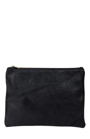 DEUX MAINS Woven Pouch - Black - Small