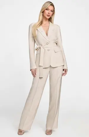 MARCIANO Whitney Belted Suit Blazer