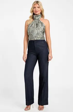 MARCIANO Treasure Paisley Halter Top