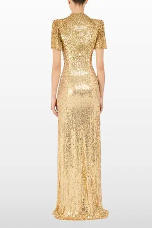 Jenny Packham Jourdain Sequin-embellished Gown - Illusion