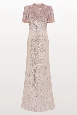 Jenny Packham Jourdain Sequin-embellished Gown - Sugar