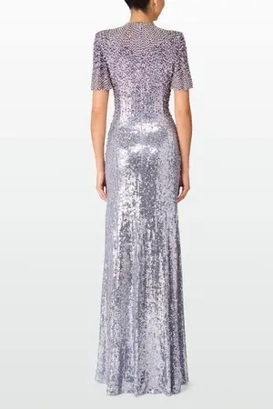 Jenny Packham Jourdain Sequin-embellished Gown - Viola