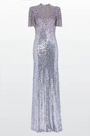 Jenny Packham Jourdain Sequin-embellished Gown - Viola