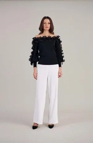 Anne Fontaine Catane Off-the-shoulder Cardigan