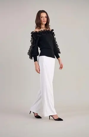 Anne Fontaine Catane Off-the-shoulder Cardigan