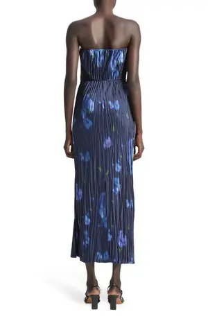 Vince Poppy Blur Crushed Column Gown