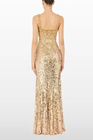 Jenny Packham Mirabeau Sequin-embellished Gown - Illusion
