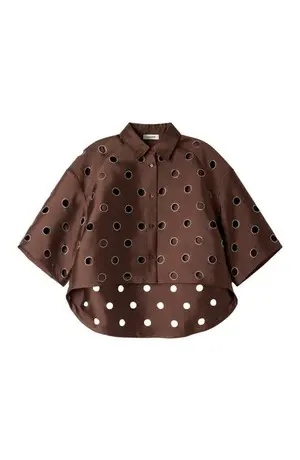 Sandro Oversized Rhinestone Shirt